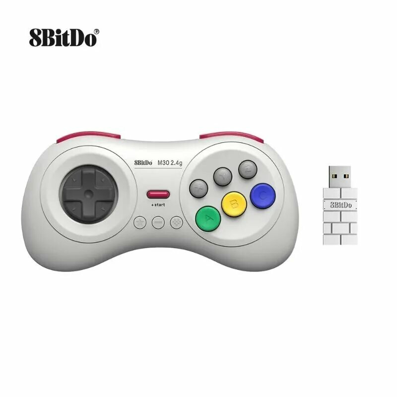 8BitDo M30 2.4G Беспроводной геймпад-контроллер для Sega Genesis Mini и Mega Drive Mini - Sega Genes