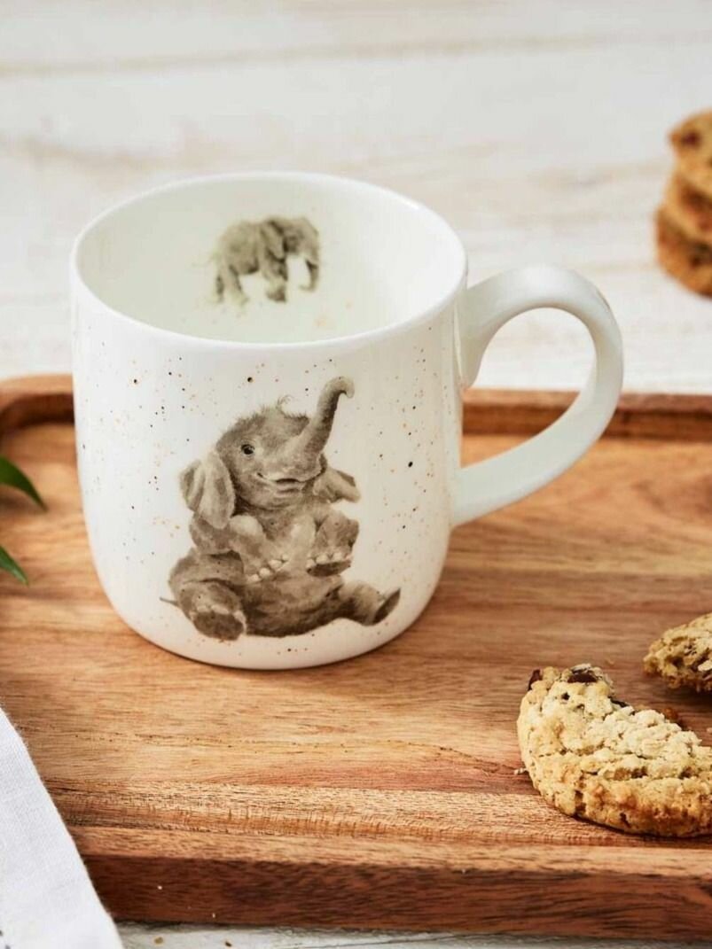 Кружка Royal Worcester "Role Model Elephant" слон, костяной фарфор, 310мл