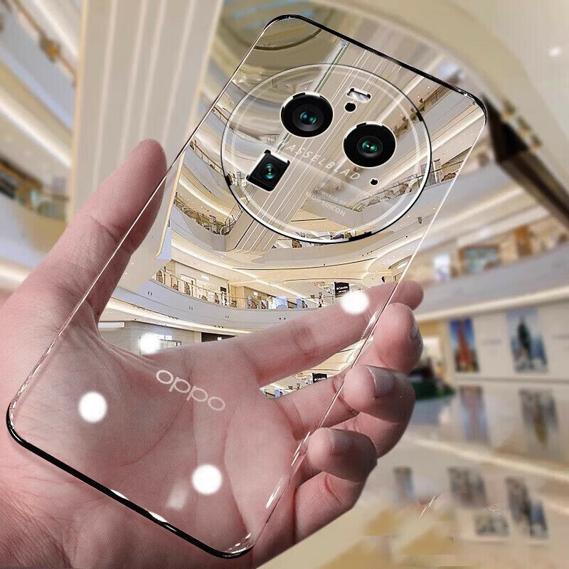 Zhiweishi [Naked Touch] Case for Oppo Find X6, Ultra-thin Transparent Borderless Anti-drop Simple High Transparency Heat Dissipation Case for Oppo Find X6