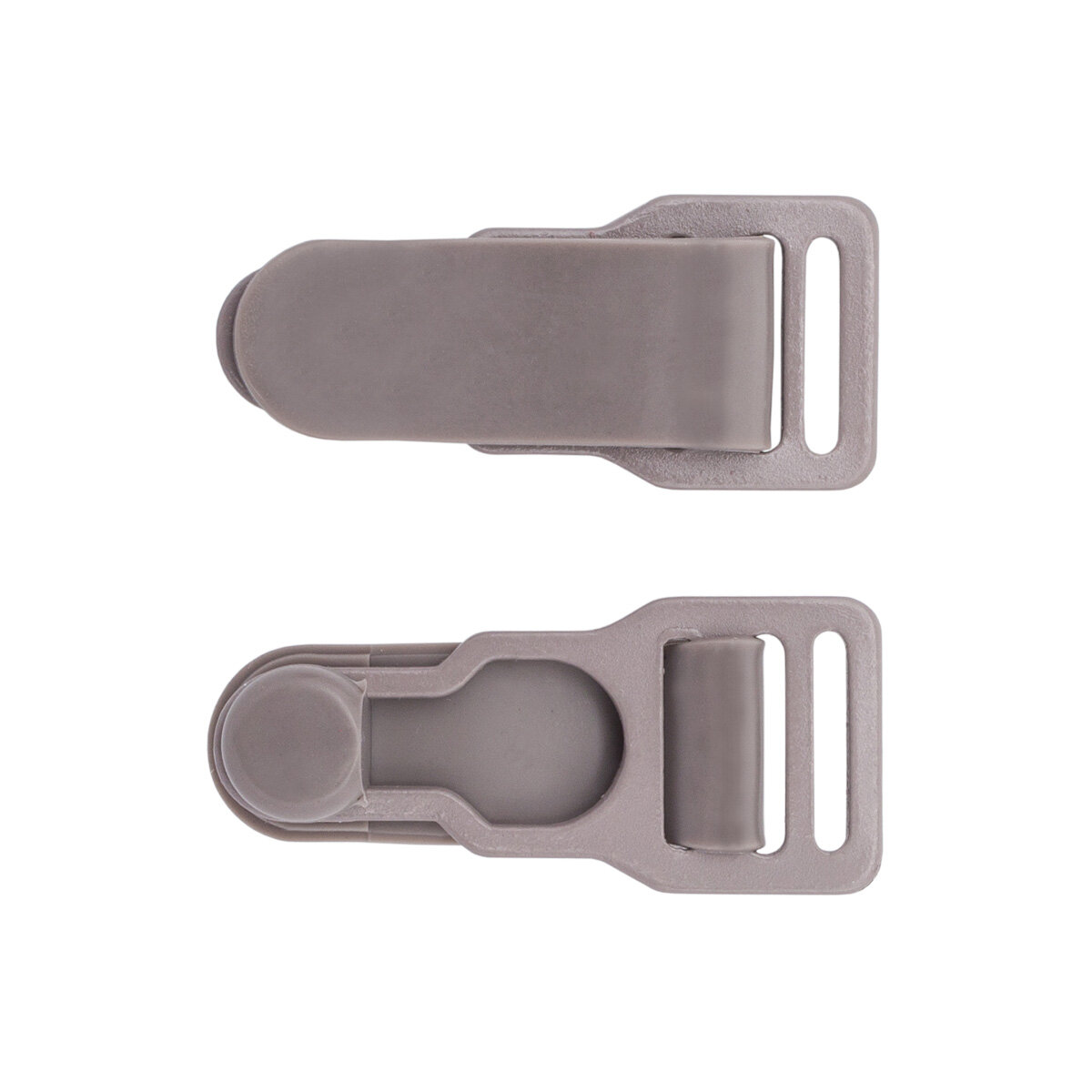 Чулочные зажимы Айрис 27714, пластик, цвет шиншилла 1645, длина 1,2 см, 4 шт