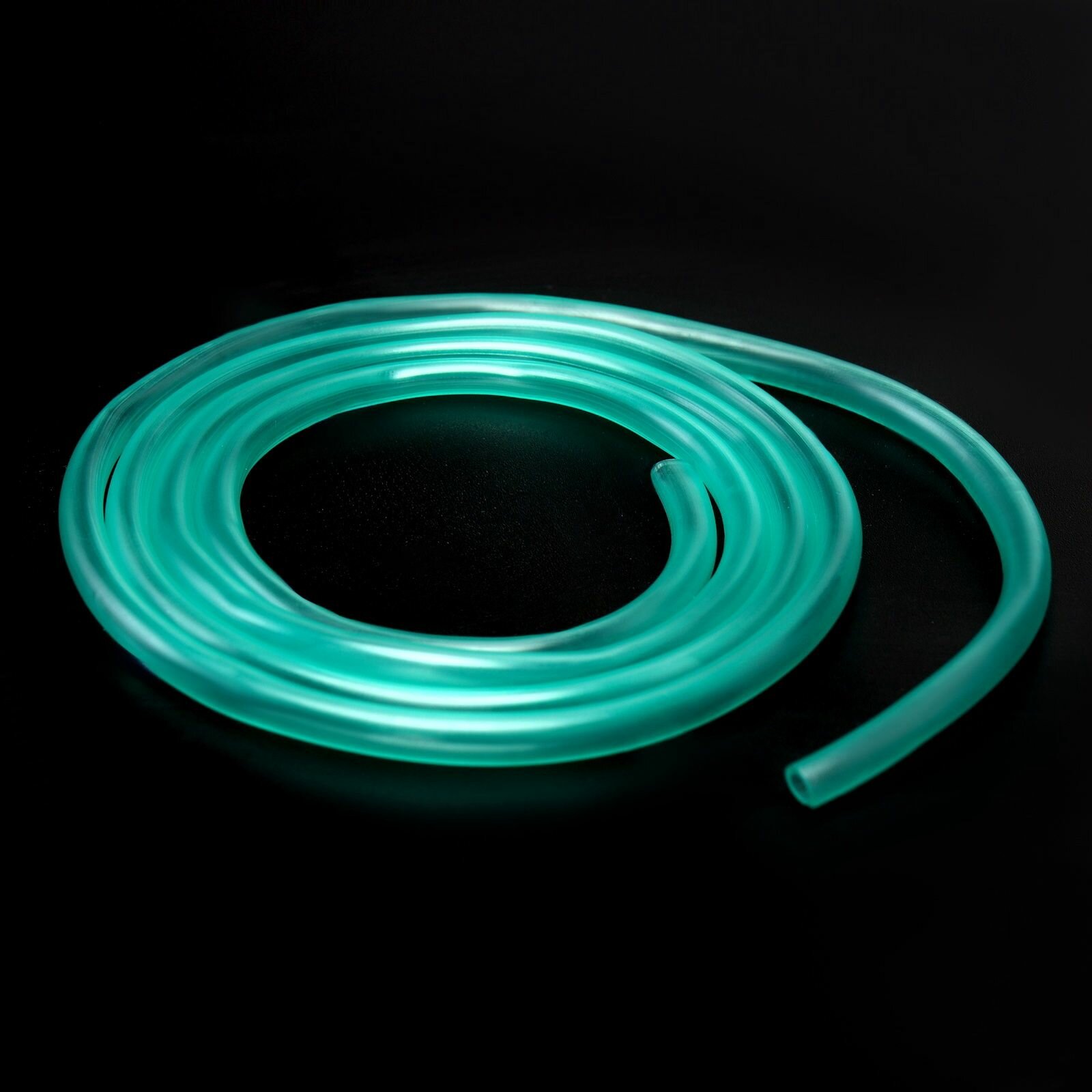 Трубка-шланг для компрессора силиконовая, 4 мм, 1 м, зелёная, 3 шт