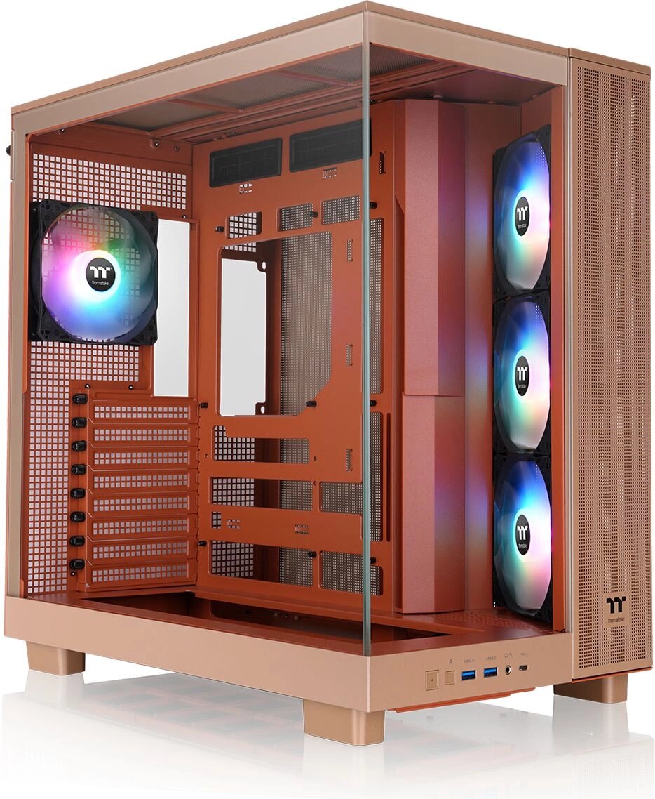 Корпус Thermaltake View 380 XL TG ARGB Gravel Sand коричн