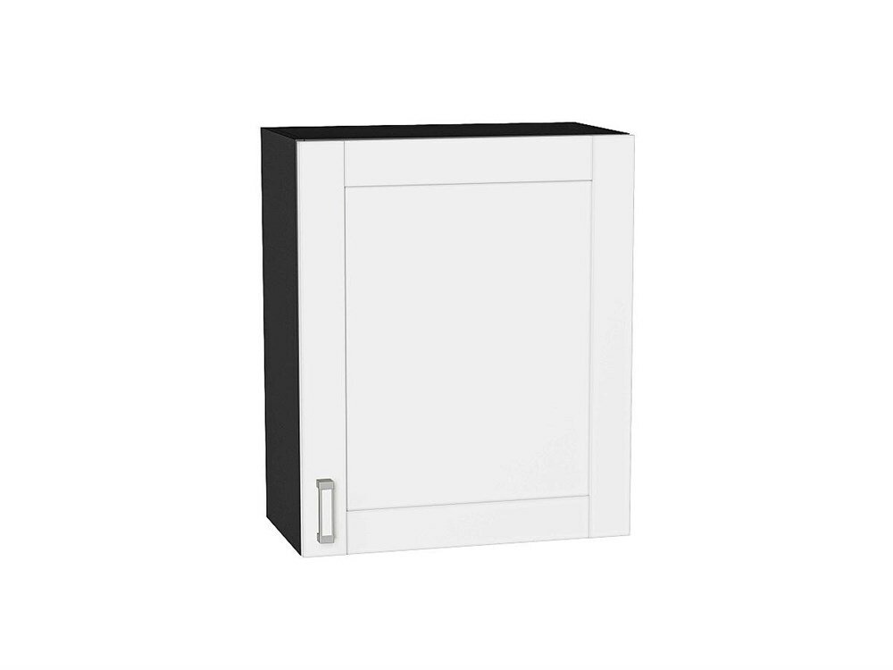 VVT Шкаф верхний с 1-ой дверцей Лофт Graphite, White Silk, 720, 600 В*Ш*Г 716*600*320, фасад МДФ White Silk, корпус Graphite White Silk