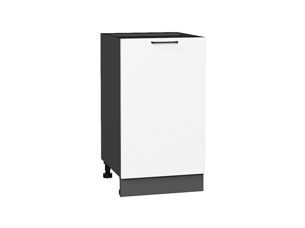 VVT Шкаф нижний с 1-ой дверцей Флэт Graphite, White In 2S, 450