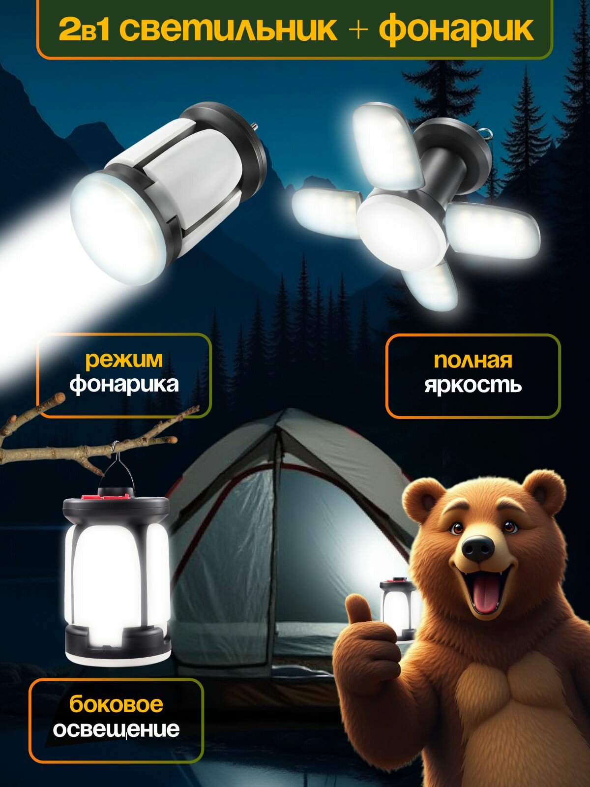 Кемпинговый фонарь — фото 1