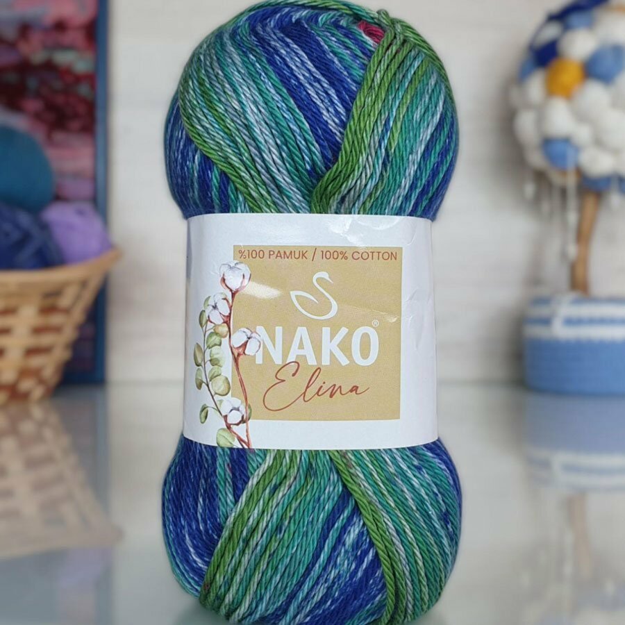 Пряжа Nako ELINA 32846 колор (5 мотков)
