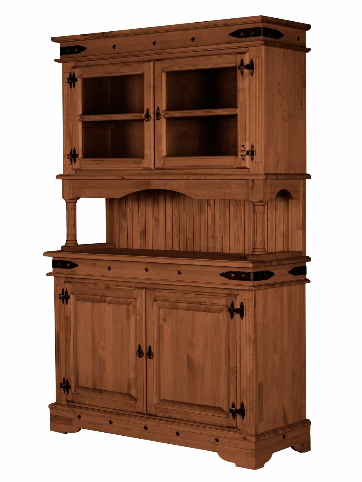 Буфет "викинг 01" из массива сосны (орех)