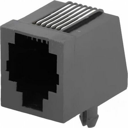 Разъем MH CONNECTORS MHRJJ66NFRA Гнездо RJ12 PIN: 6 Конф: 6p6c THT угловой 1шт