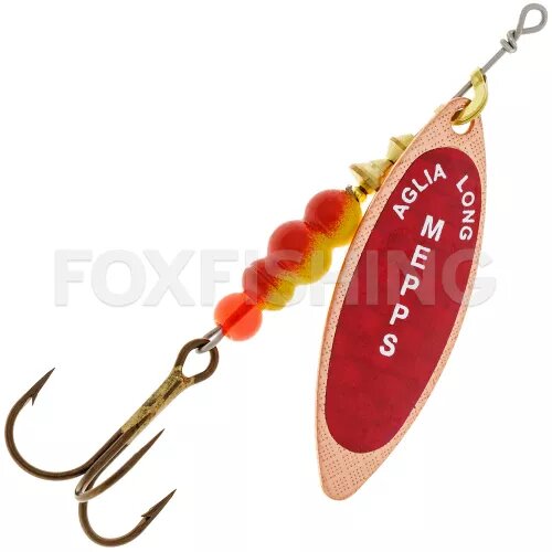 Блесна вращающиеся Mepps Aglia Long Redbo №4 17гр. #C