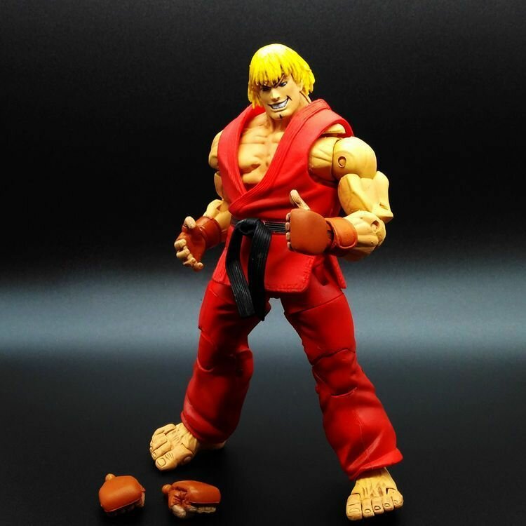 Из игры Street Fighter/Уличный боец, Экшн-фигурка KEN/Кен.(16см, пакет)