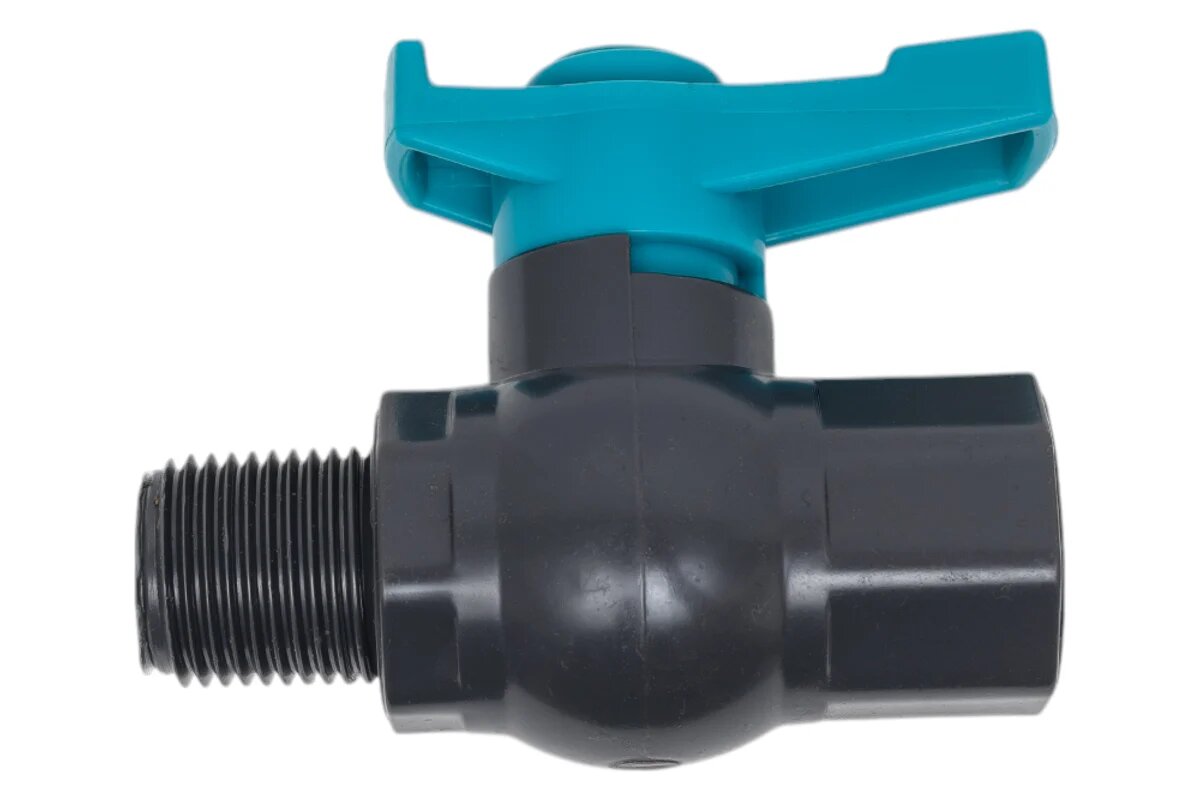Green Helper Шаровой кран ПВХ резьба внутренняя и наружная 1/2 дюйма FMB0112