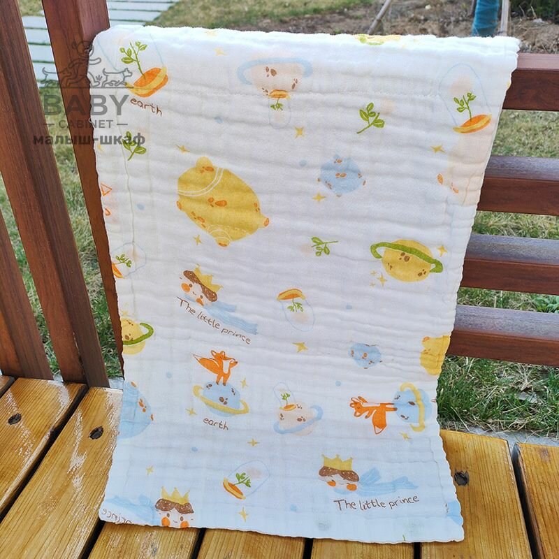 Полотенце-халат Детские Банное полотенце Марля 6слоя