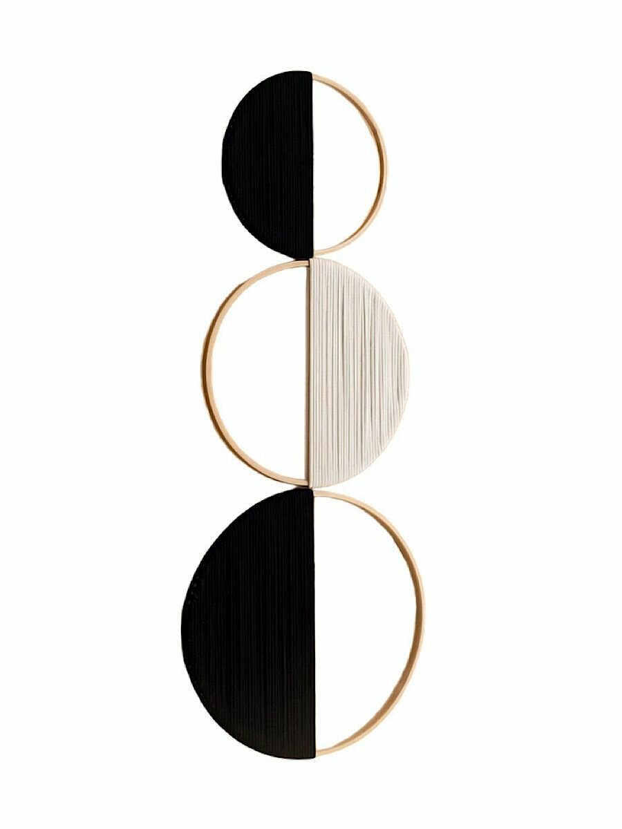 Настенный декоративный гобелен в стиле бохо, тканый вручную, круглый-3 шт. в наборе