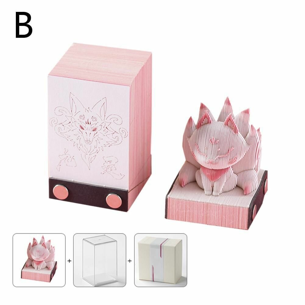 Креативная 3D-скульптура из бумаги, нелипкие, отрываемые вручную липкие заметки