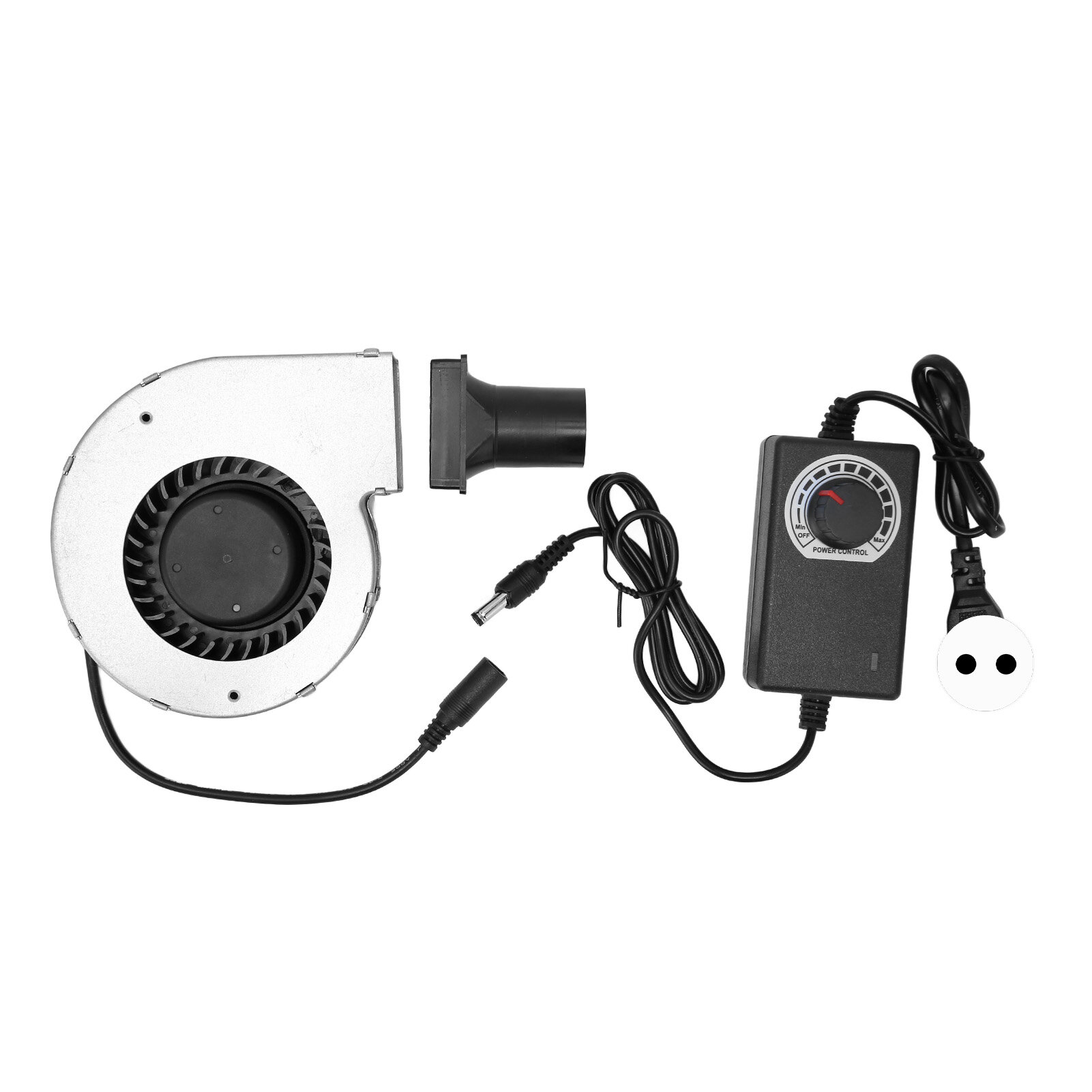 12V 2A DC Бловер Вентилятор Бесщеточный высокоскоростной теплостойкий металлический вентилятор с регулятором скорости 100 240V EU Plug Бловер вентилятор для охлаждения