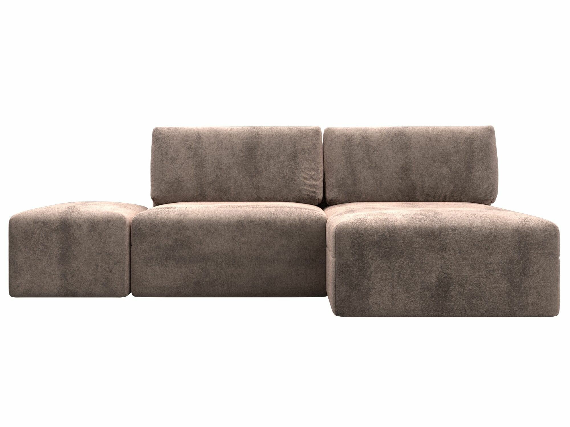 Диван угловой модульный с пуфом Бэйз НПБ угол универсальный