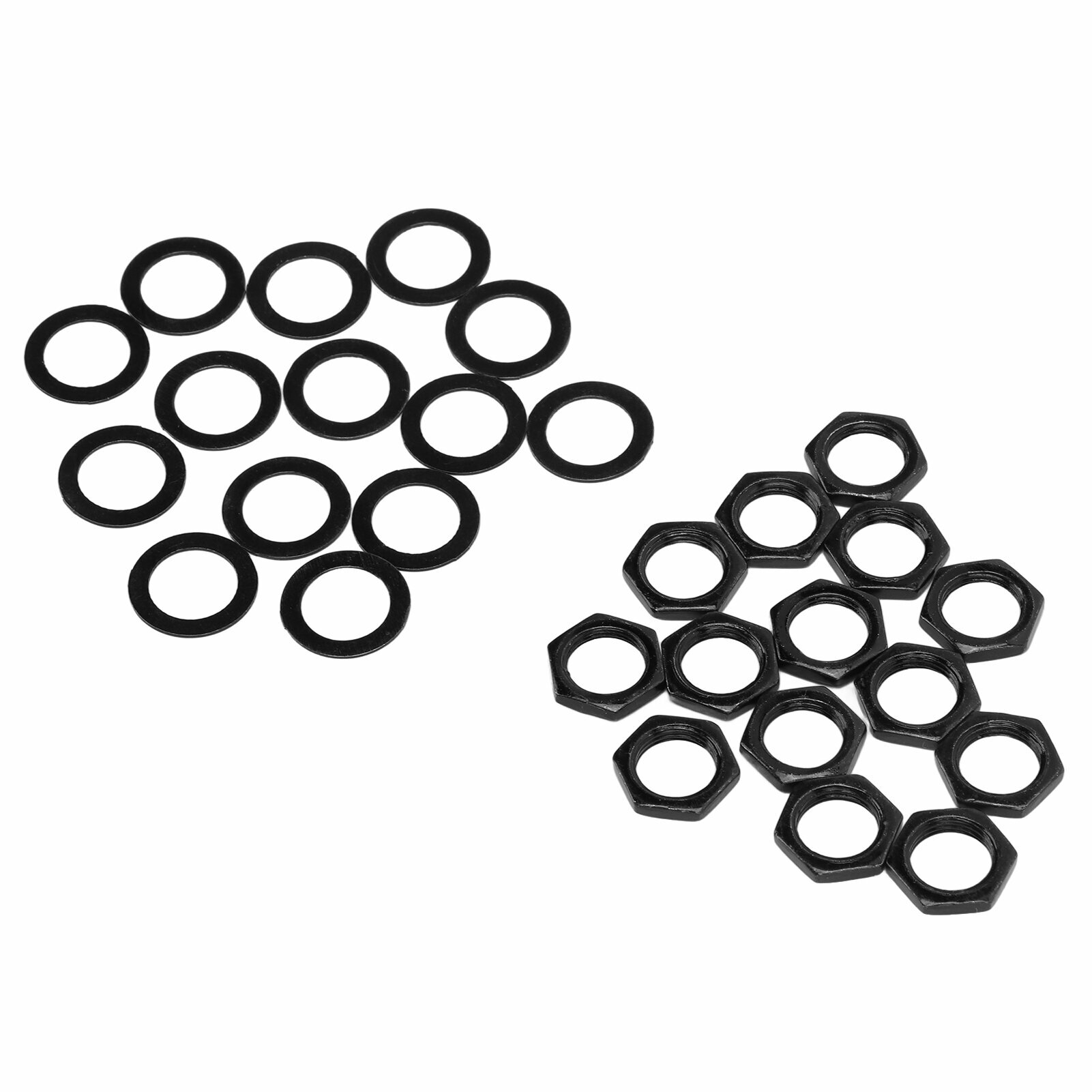 Комплект гаек и шайб, крепежные детали разъема для электрогитары, бас-гитара M9, внутренняя резьба, черный цвет