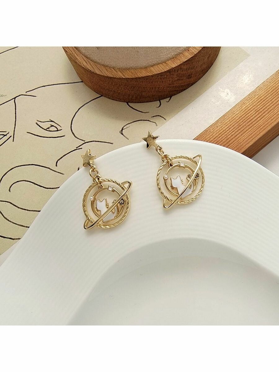 Серьги непарные, акрил