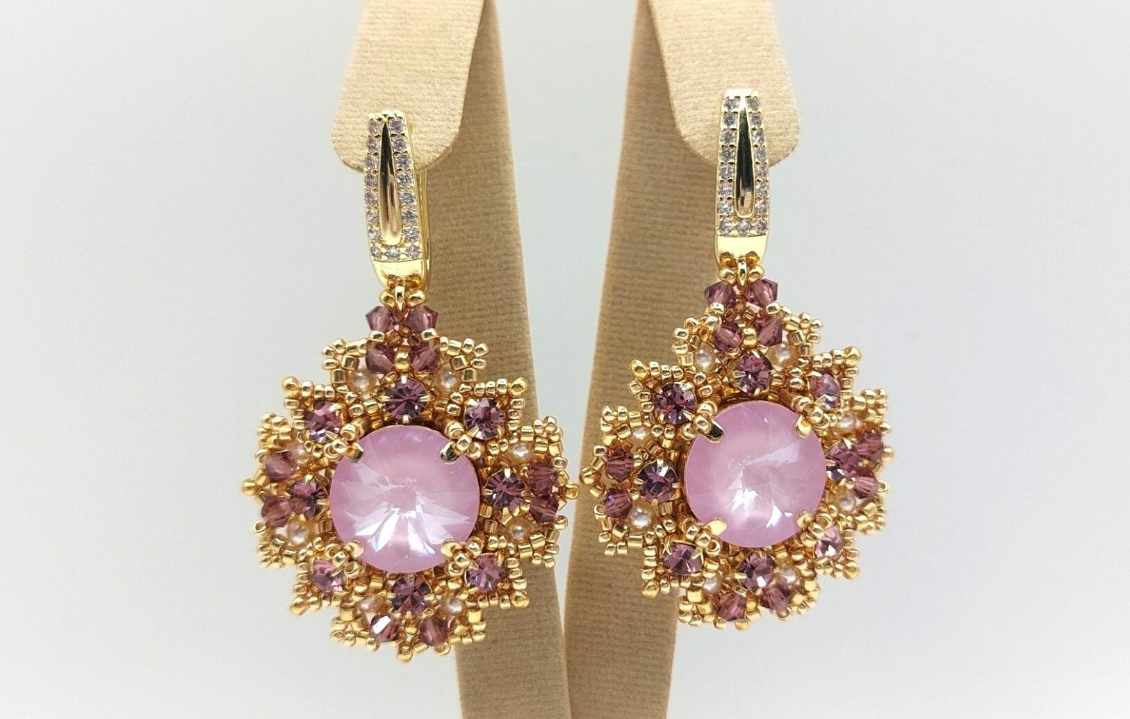 Серьги, кристаллы Swarovski