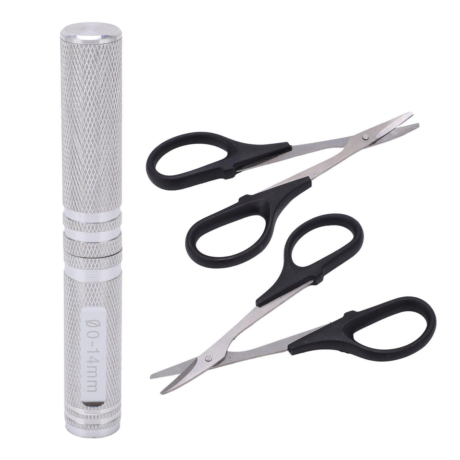Универсальный набор изогнутых ножниц для радиоуправляемых автомобилей, дырокол 0-14 мм, аксессуары для радиоуправляемых автомобилей и дронов, серебристый.