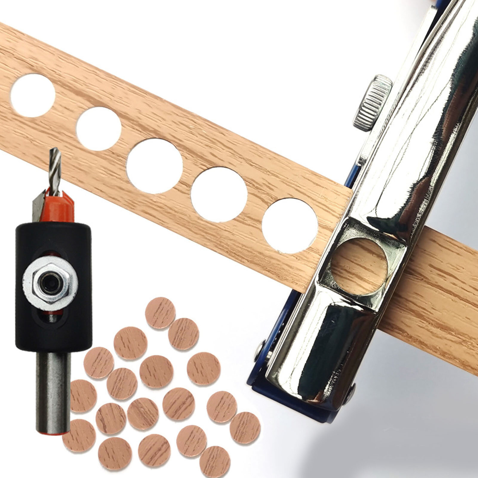 Дырокол из цинкового сплава 8 мм, перфоратор на одно отверстие, инструмент для установки бумаги, деревообработки