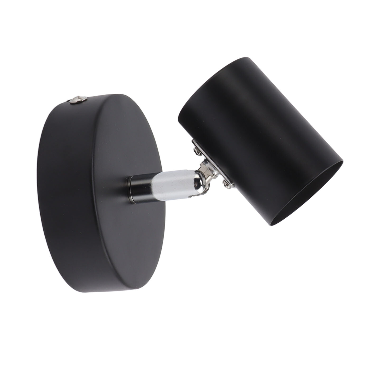 Настенные светильники E26 E27 из железа, регулируемые, настенные, для спальни, гостиной, 85-265В, матовый черный, комплект световых приборов, установка на стену, вес 247 г, диаметр основания 9 см, монтаж на стену, жёсткое электропроводка, без лампочки, с