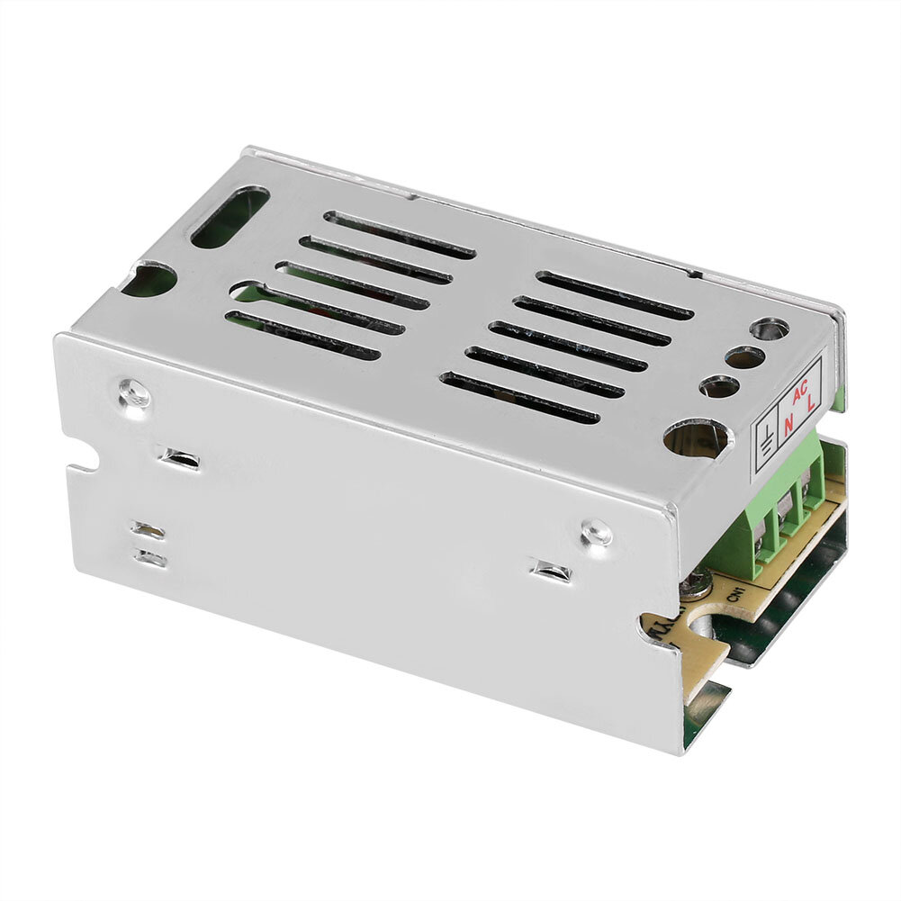 Источник питания переменного тока DC 5V 2A 10W для светодиодных светодиодных приборов, электрических устройств, PWM, полумостовой стиль, алюминий, 67 г