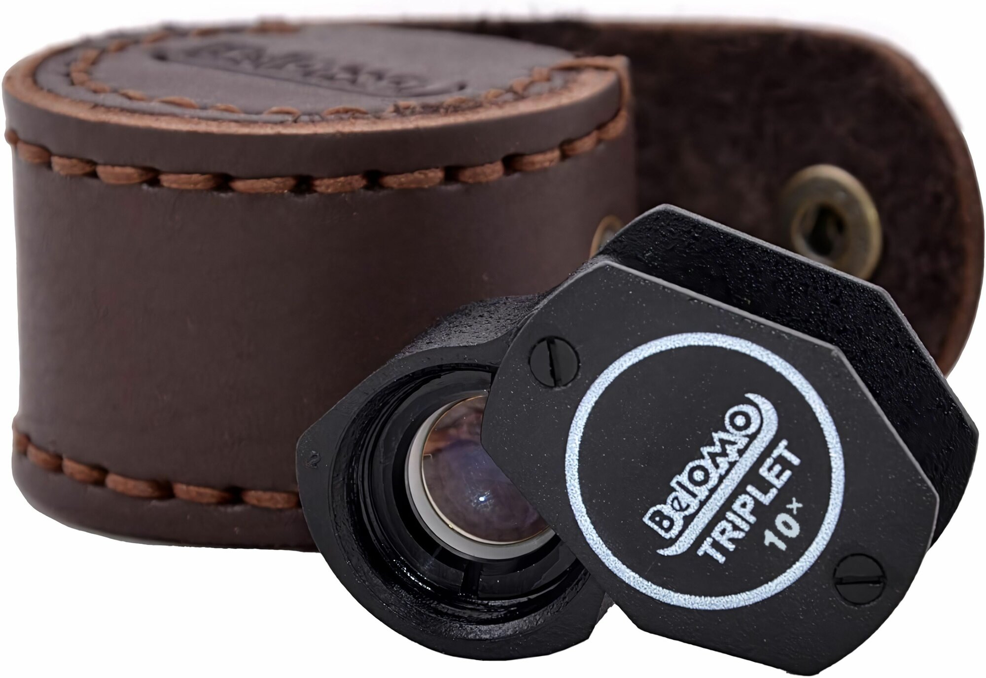 Лупа БелОМО ЛП-3-10х-09 с чехлом, ювелирная складная 10 кратное увеличение