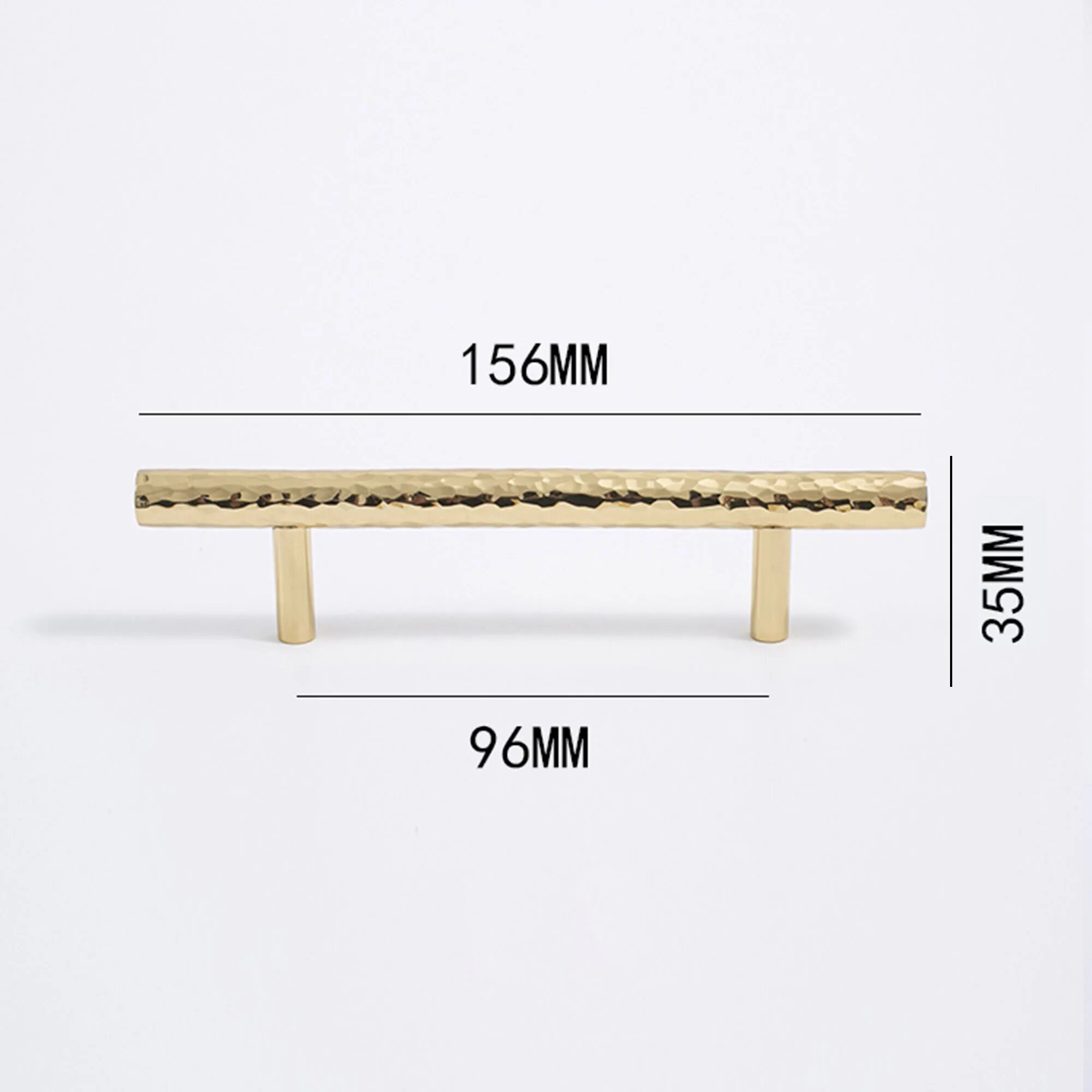 Латунные ручки для шкафов, золотые, 64/96/128/160/224/320 мм Gold 96mm