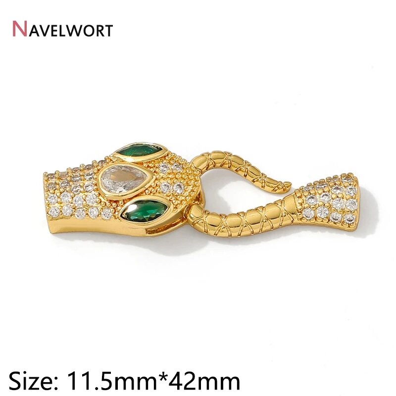 Позолоченные латунные застежки для ожерелий NAVELWORT 18K gold plated