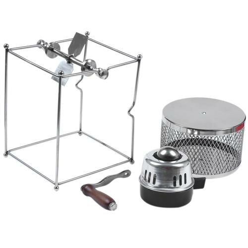 Нержавеющая сталь кофеварка ручная вращающаяся газовая спиртовая печь соевая машина и ручная мельница.