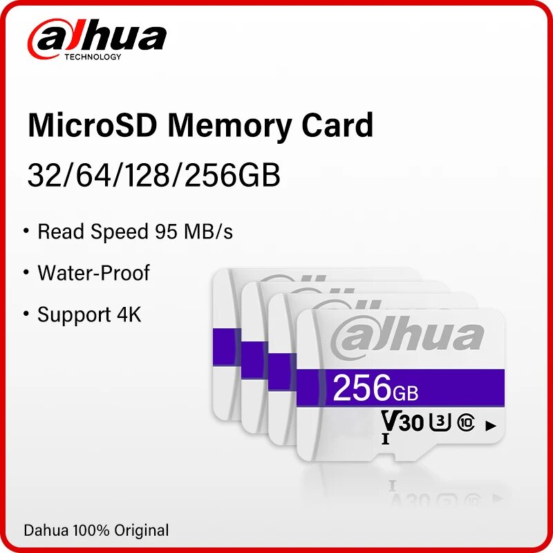 Dahua microSD Memory Card 32/64/128/256 ГБ 128GB