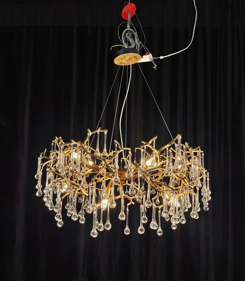 Люстра "Bijout Crab Princess", крепление на основание, стиль классический, 10 лампочек