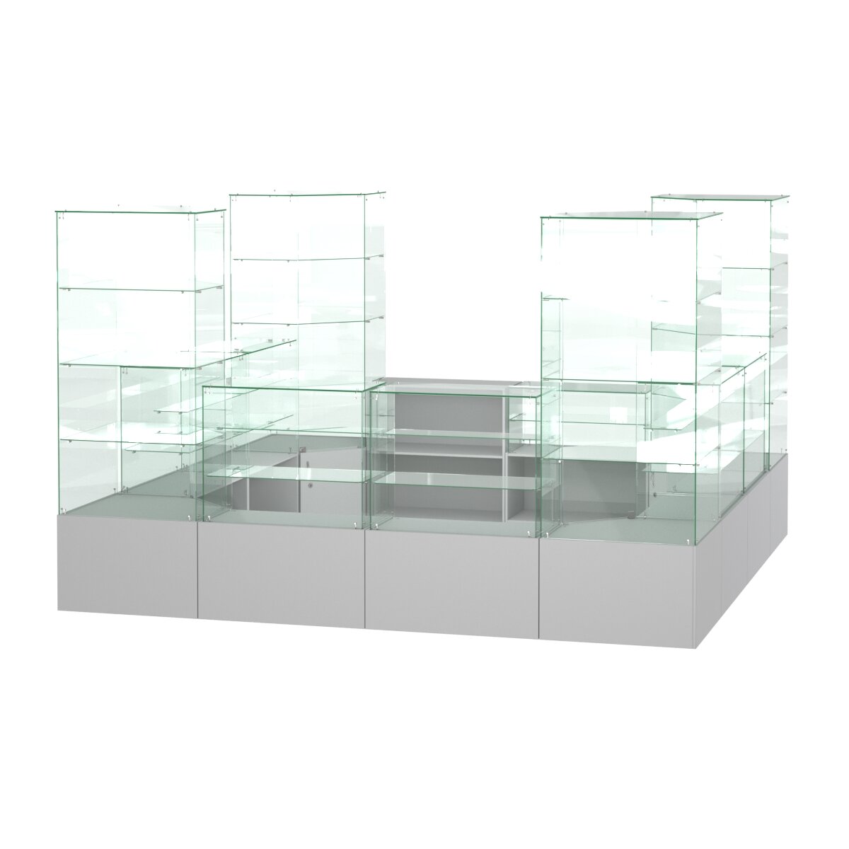 Павильон истра островной №3б (11, 35 кв. м), Серый. Производитель товара - компания ТОБ.