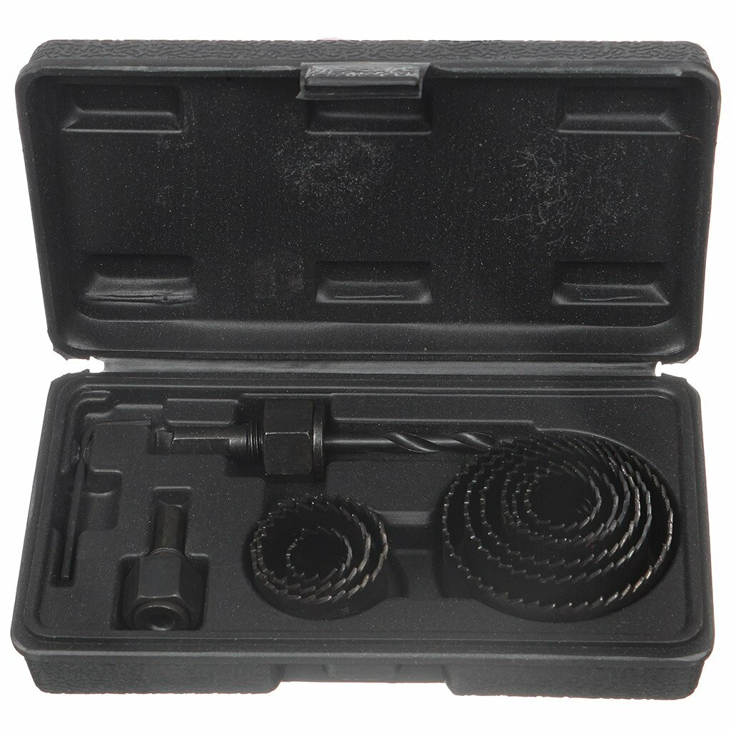 Набор сверл по дереву, 12 шт, кольцевые, Haisser, 19-64 мм, HS100313