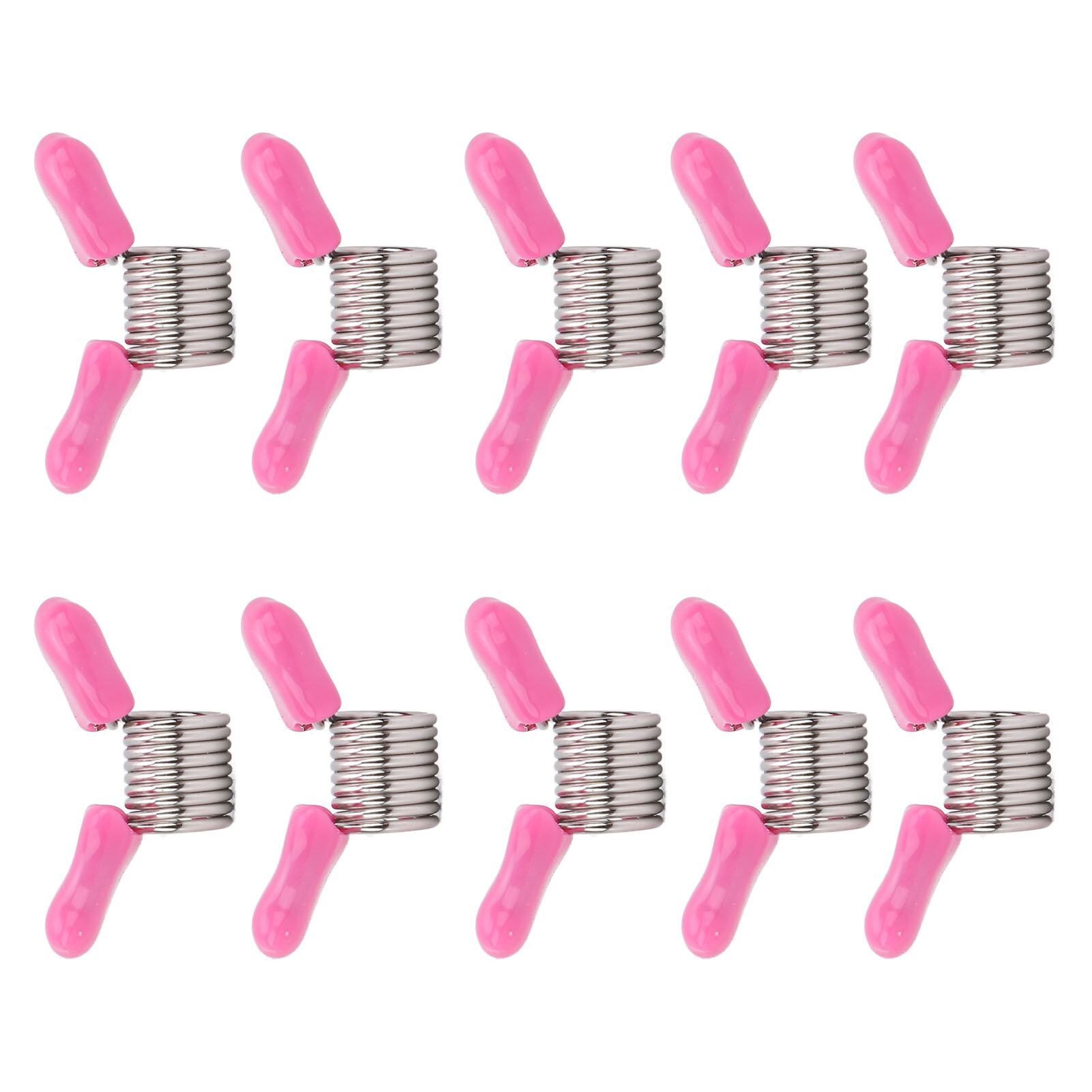 10 шт. фиксаторы для бусин, зажимы для нанизывания ювелирных изделий, пружины с резиновым напальчником для нанизывания бусин