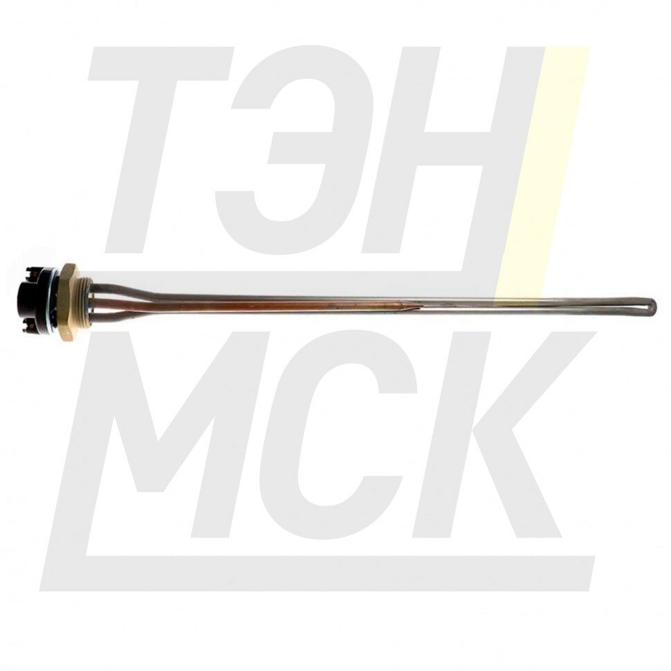 Комплект ТЭН для чугунной батареи отопления (радиатора) 3 кВт, нерж, D42, G1 1/4", L514мм, 220V, с терморегулятором, итатэн, 24071К