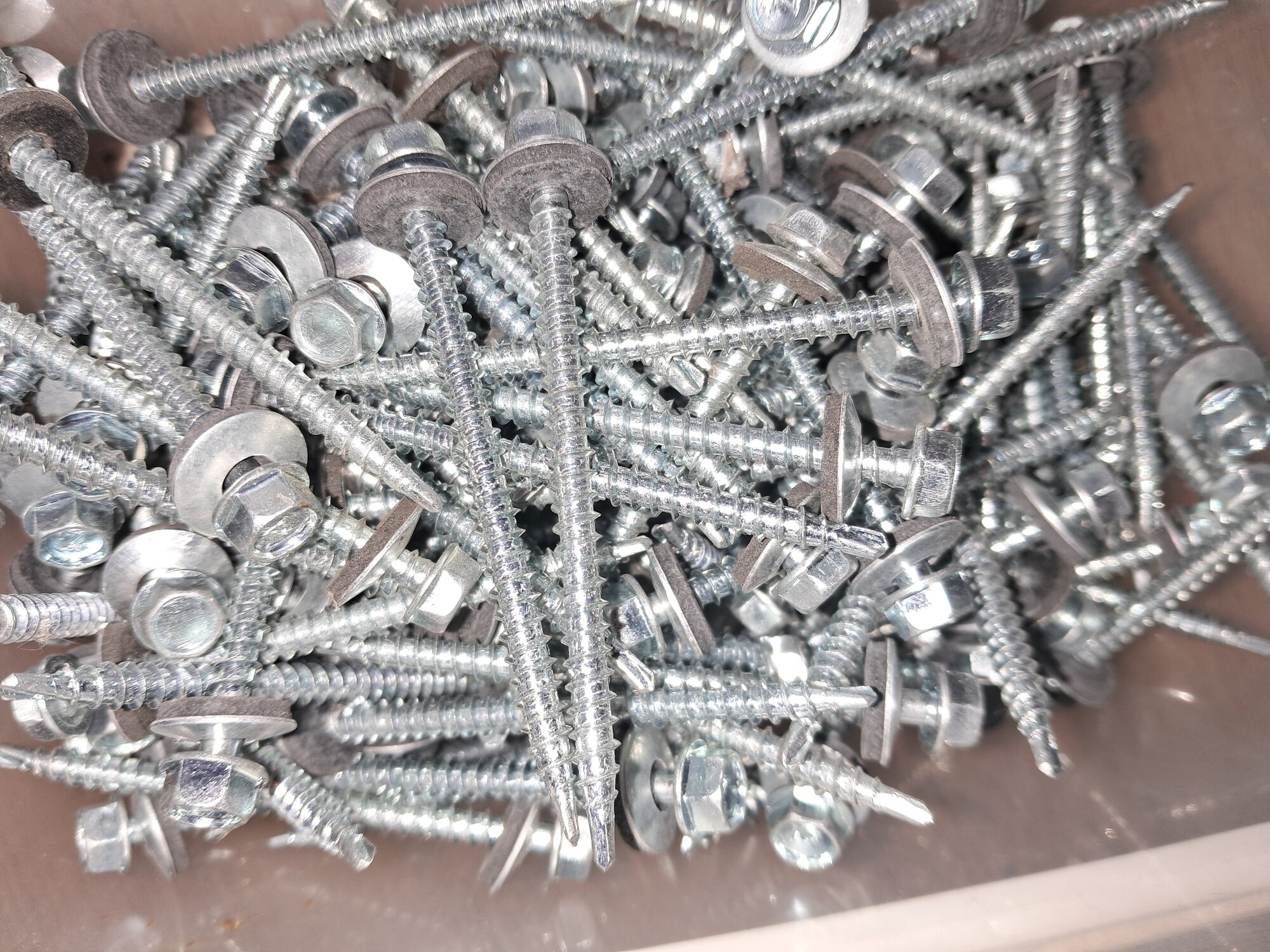 Саморез кровельный по металлу цинк 4,8 х 70, 150 штук в упаковке