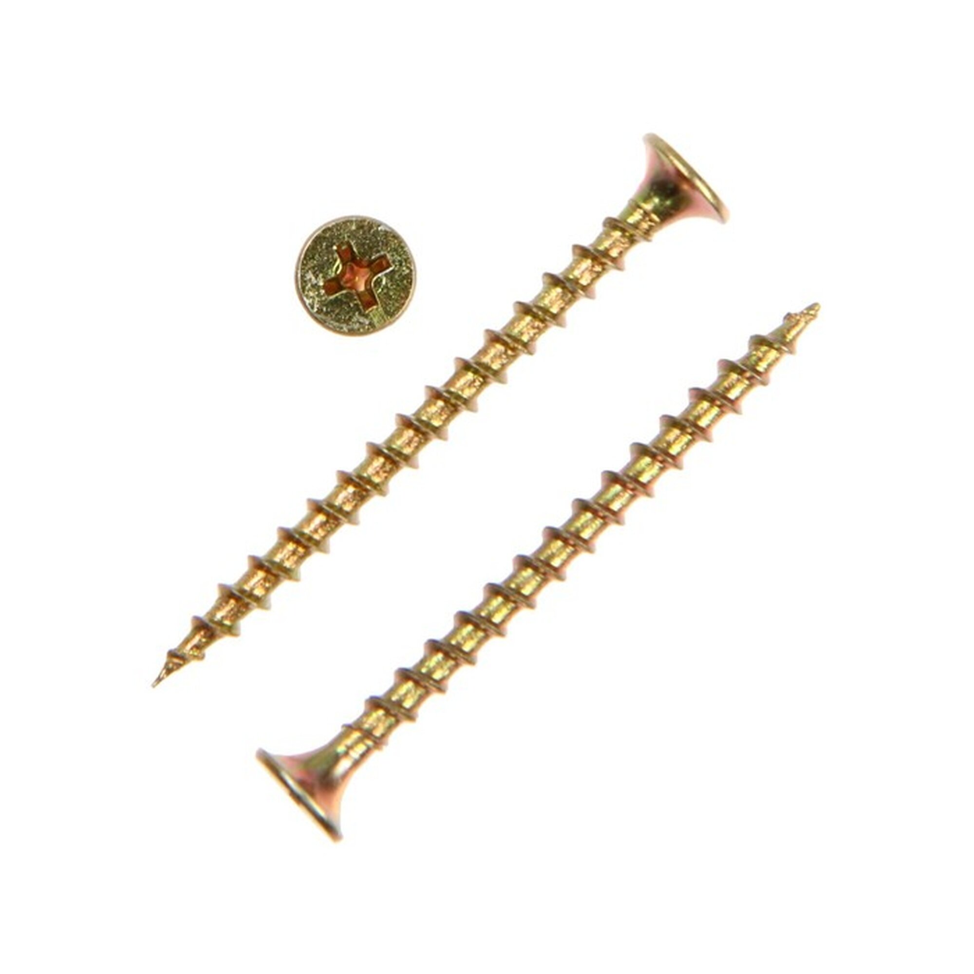 Саморез по дереву 3.5х51 мм, крупная резьба, желтый цинк, в упаковке 15 кг 9823557