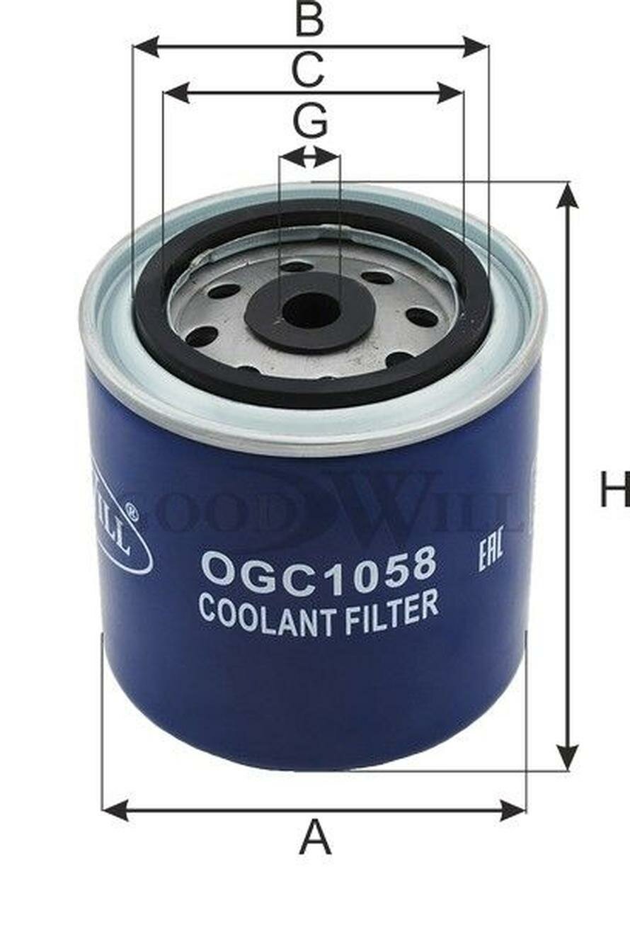 Фильтр охлаждающей жидкости для автомобилей Goodwill OGC1058