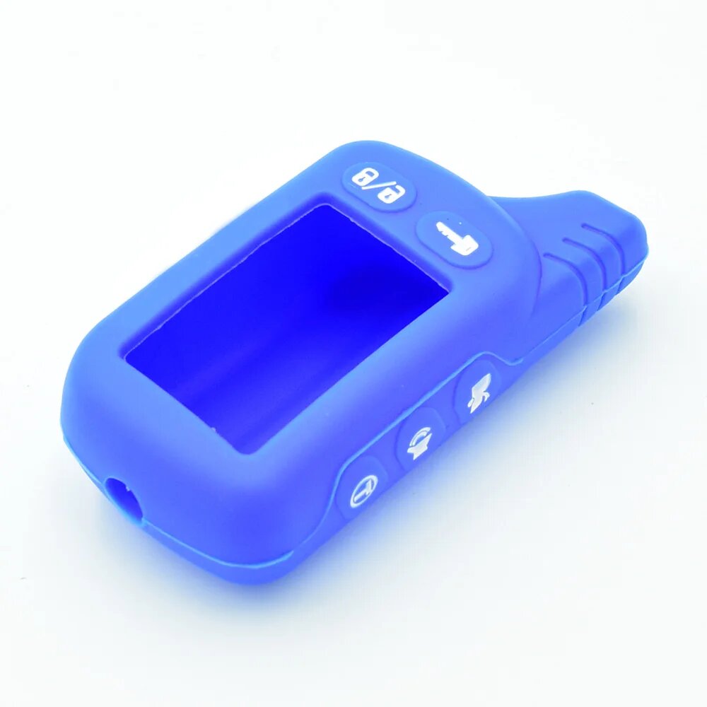 Силиконовый чехол для ключей TZ9010 для Tomahawk TZ 9010 SL-950 TZ-9030 TZ9031, защитный чехол для двусторонней автомобильной системы сигнализации с ЖК-дисплеем и пультом дистанционного управления Синий