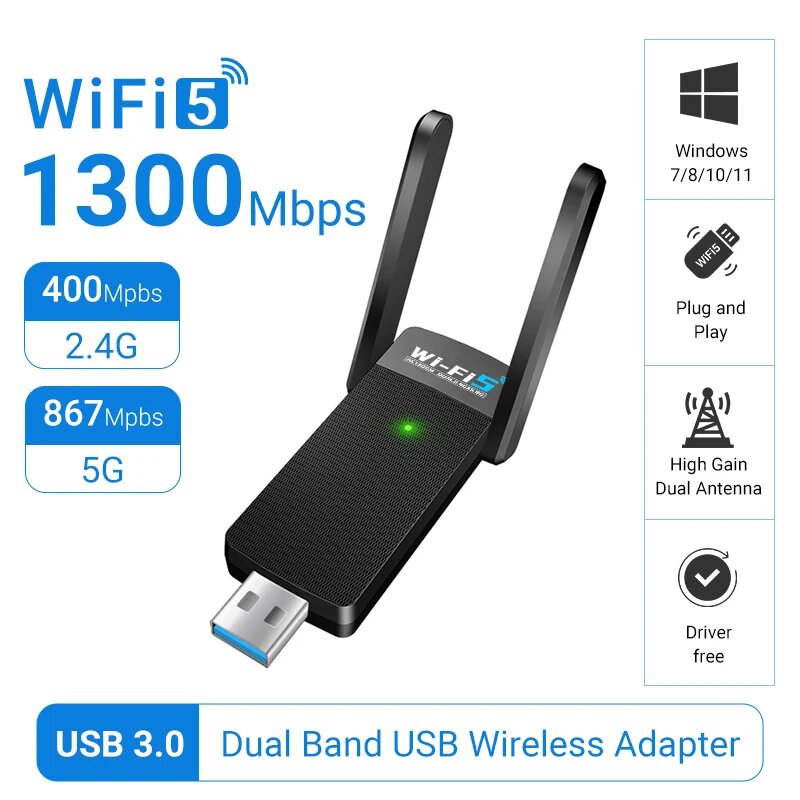 WALRAM AC1300 WiFi адаптер