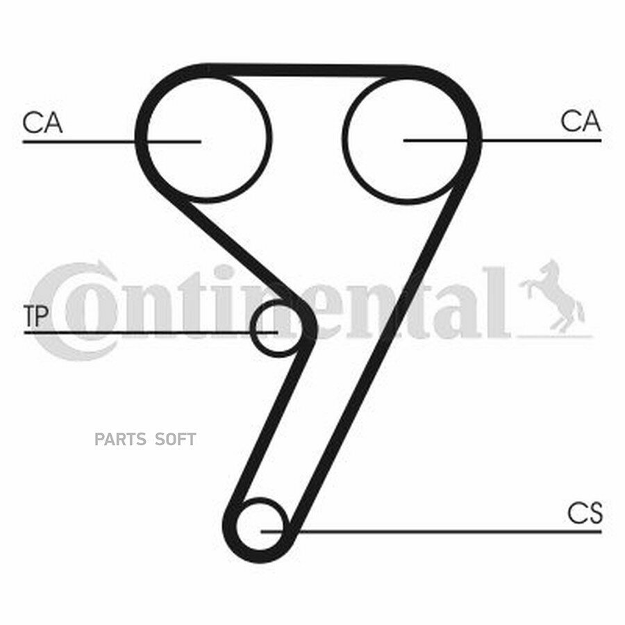 CONTINENTAL CT881K1 Комплект ремня ГРМ ()