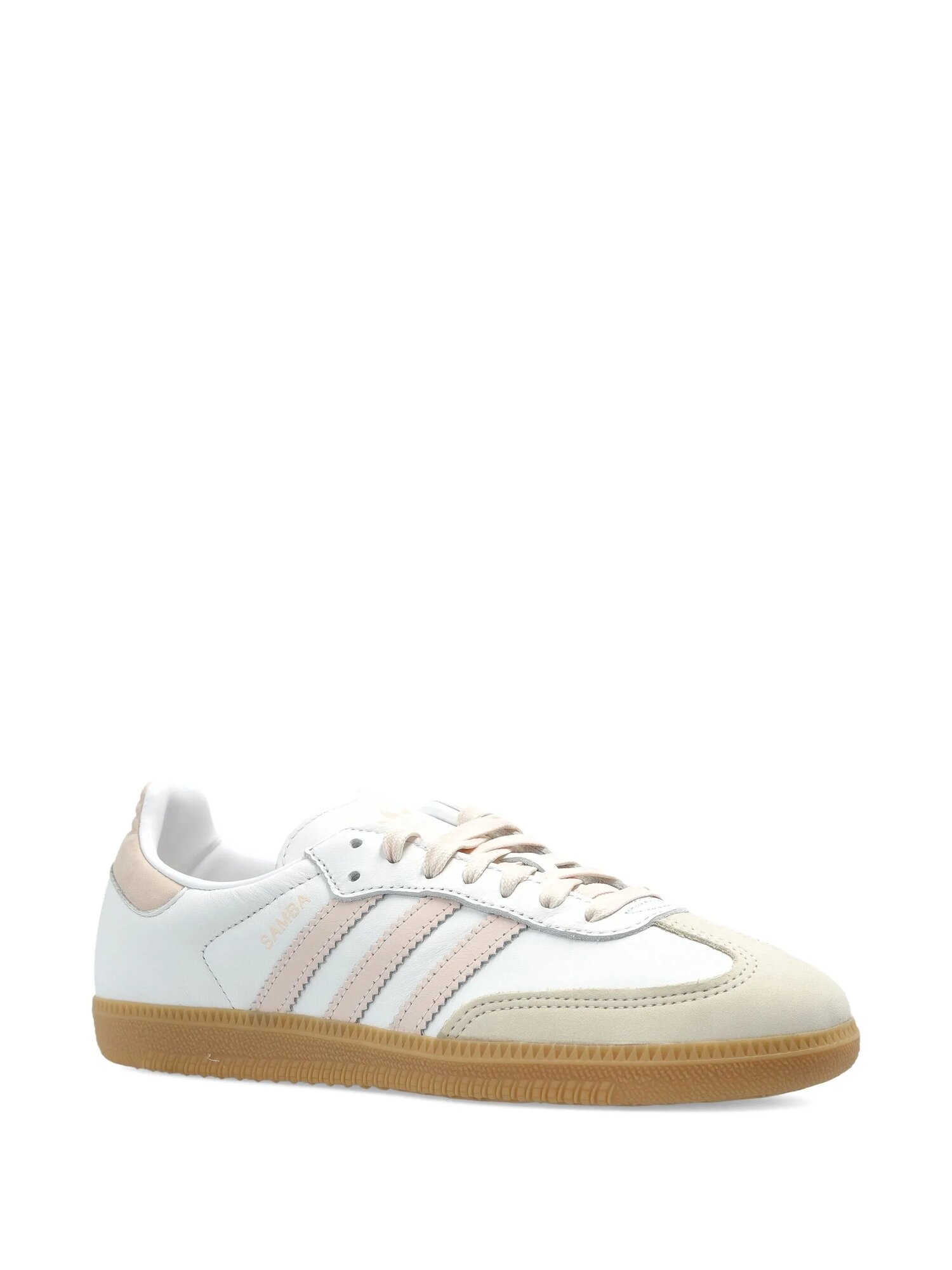 Кроссовки adidas Samba OG, размер 5.5 US, бежевый/белый — фото 1
