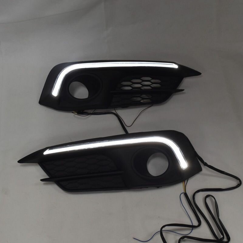 Дневные ходовые огни для Honda Civic моделей 16-18, десятого поколения Civic, специальные LED дневные ходовые огни, модификация рамки противотуманных фар