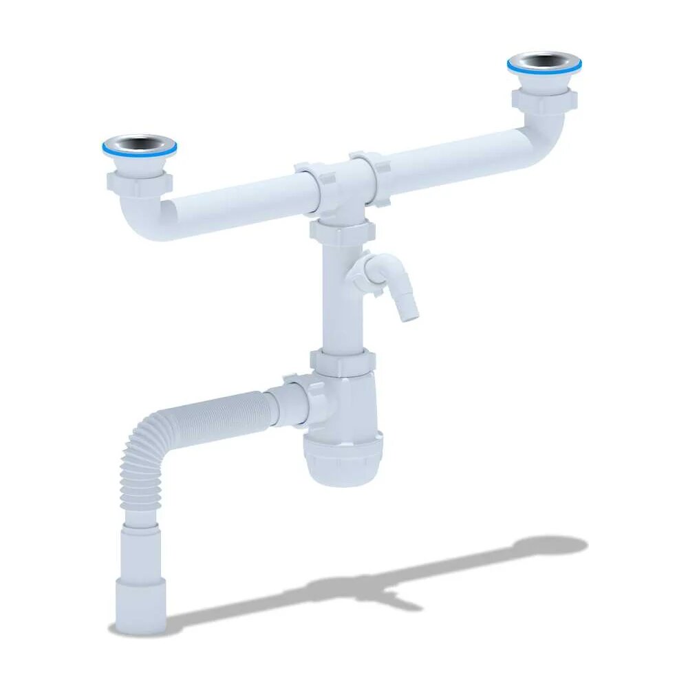 АНИ Пласт Сифон Ани Грот 1 1/2* 40 двойной сотводом стир. машины A3515