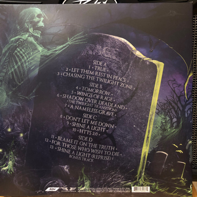 Rage - Wings Of Rage, 2LP Gatefold, BLACK LP