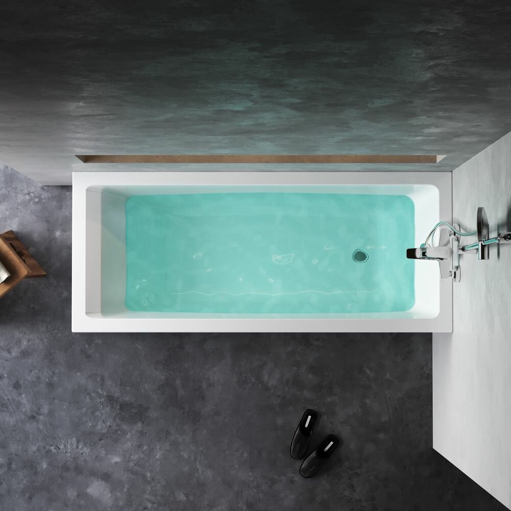 Ванна акриловая AM.PM Gem, 165х70 см, прямоугольная, цвет белый