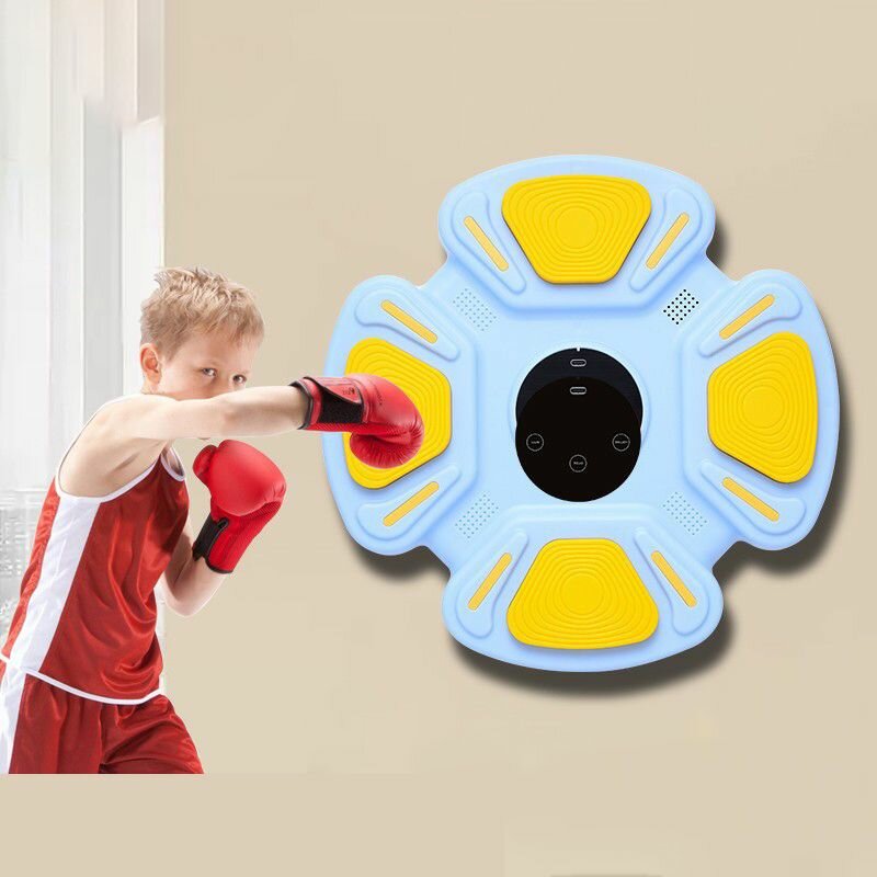 Боксерская машина, музыкальная, одиночная, для фитнеса, Bluetooth, PP+TPR, цвет бежевый