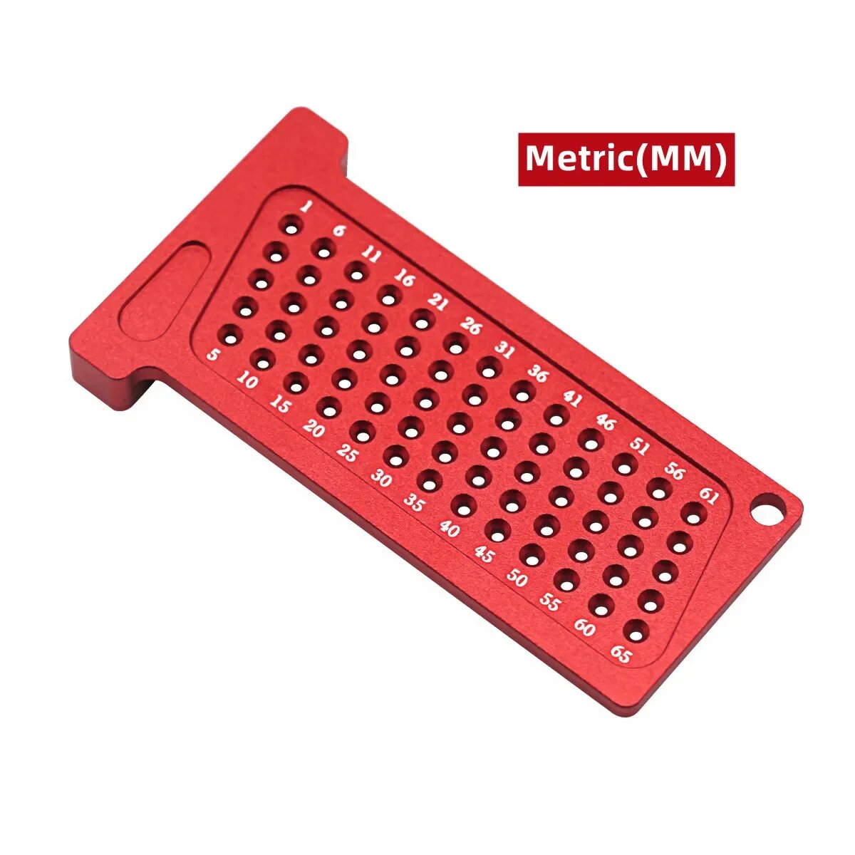 Угломер-линейка Metric Red, алюминий, T65/T2-5